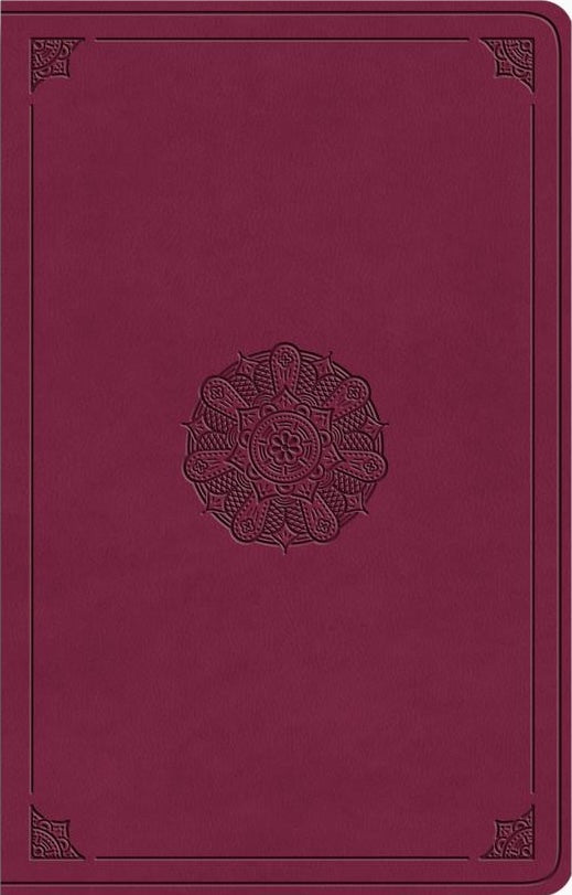 ESV Premium Gift Bible (Trutone, Raspberry, Emblem Design ...