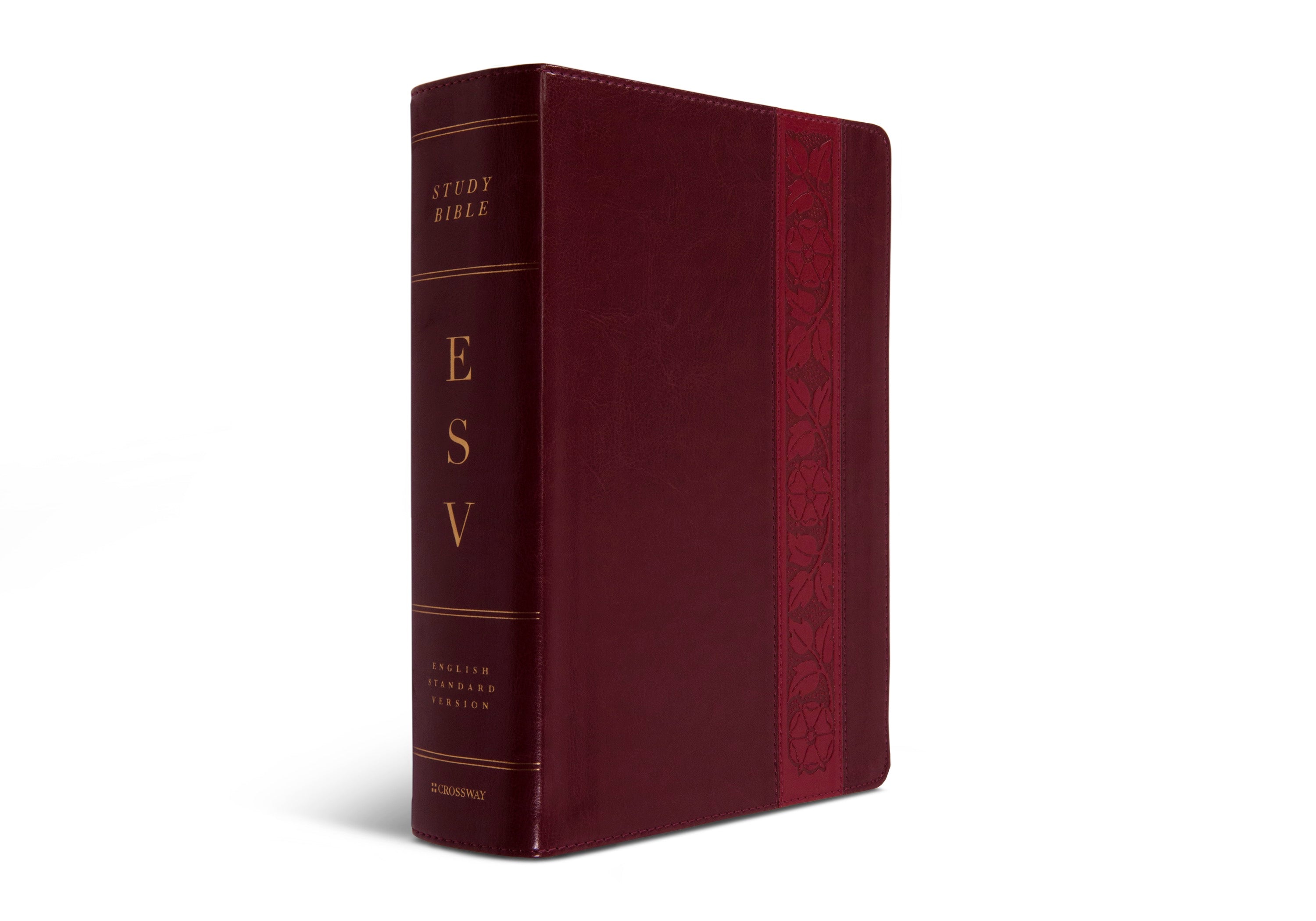 ESV Study Bible, Large Print (TruTone, Mahogany, Trellis Design ...